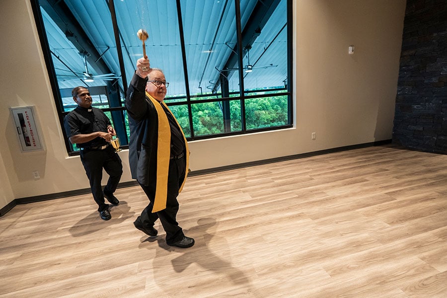 Bishop Olson blesses Pallottine Multipurpose Building at St. Stephen ...