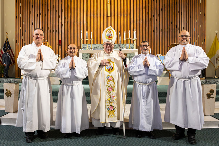 Four deacon candidates installed as lectors
